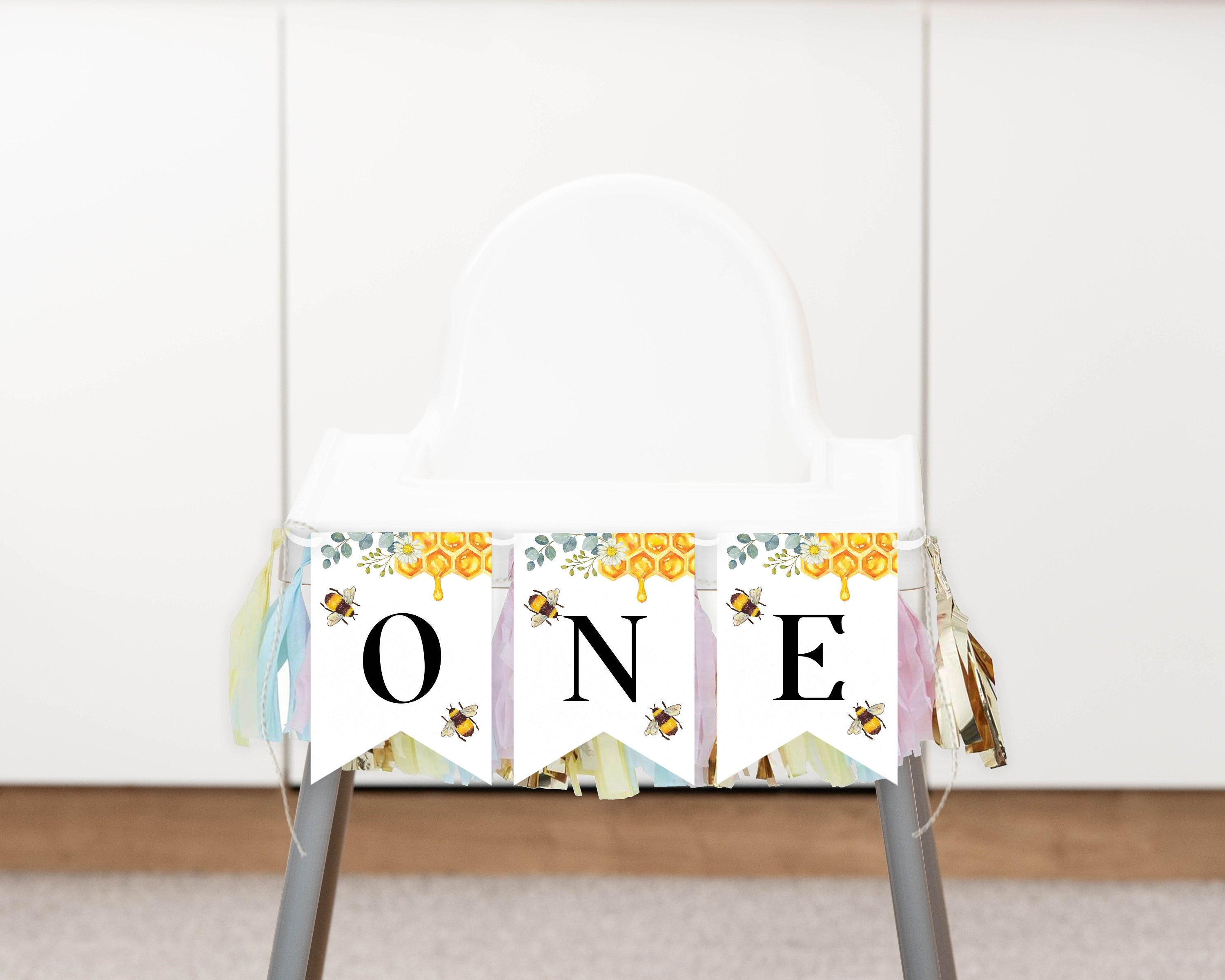 1st Bee Day Highchair Banner Sweet to Bee One Highchair - Etsy