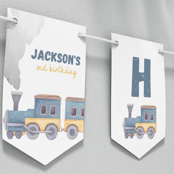 Train Banner - Etsy