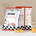 EDITABLE Fast One Birthday Chip Bags, Race Car Party Favor Bags, Boy ...