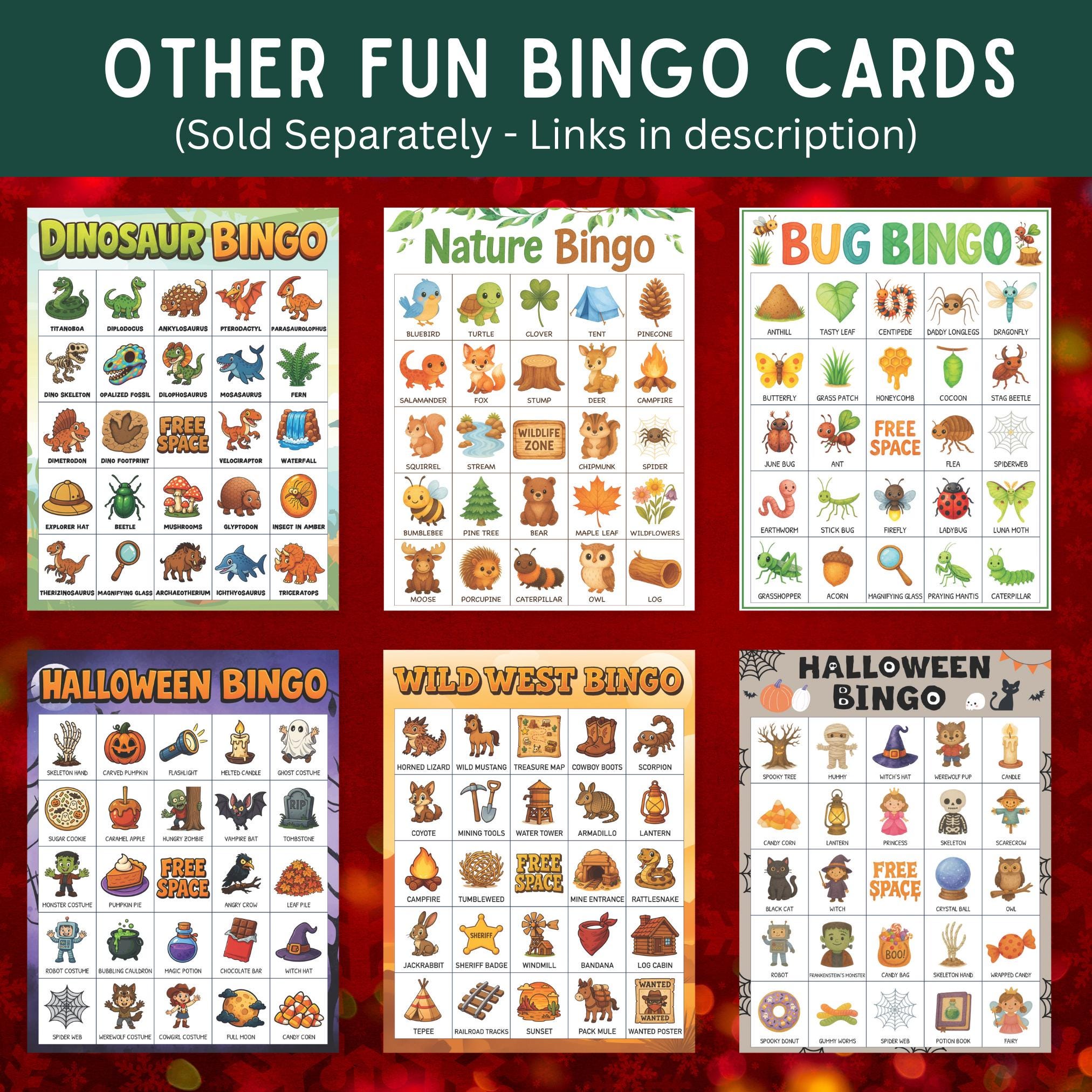 Christmas Bingo, 50 Christmas Bingo Cards, Christmas Bingo Game ...