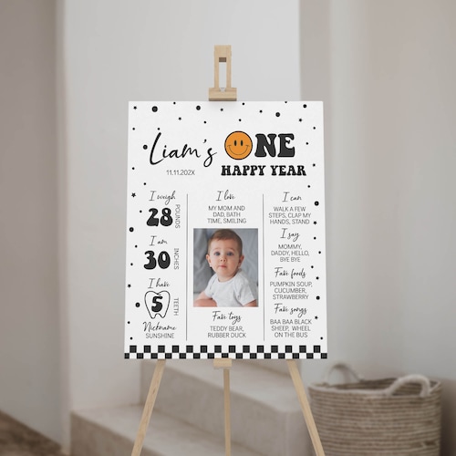 One Happy Dude Party 1st Birthday Smiley Face Party Smiley - Etsy