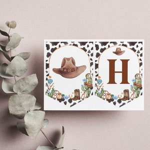 Editable My First Rodeo Birthday Banner, Cowboy 1st Birthday Banner ...