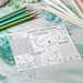 EDITABLE Under the Sea Birthday Coloring Placemat, Ocean Animals ...