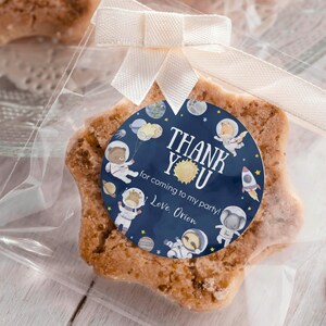 First Trip Around the Sun Birthday Favor Tag, Outer Space Birthday ...