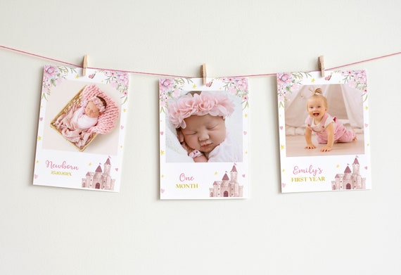 Princess Birthday Photo Banner Princess 1st Birthday Banner - Etsy