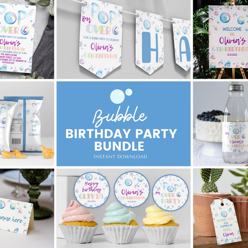 Bubble Birthday Party - Etsy