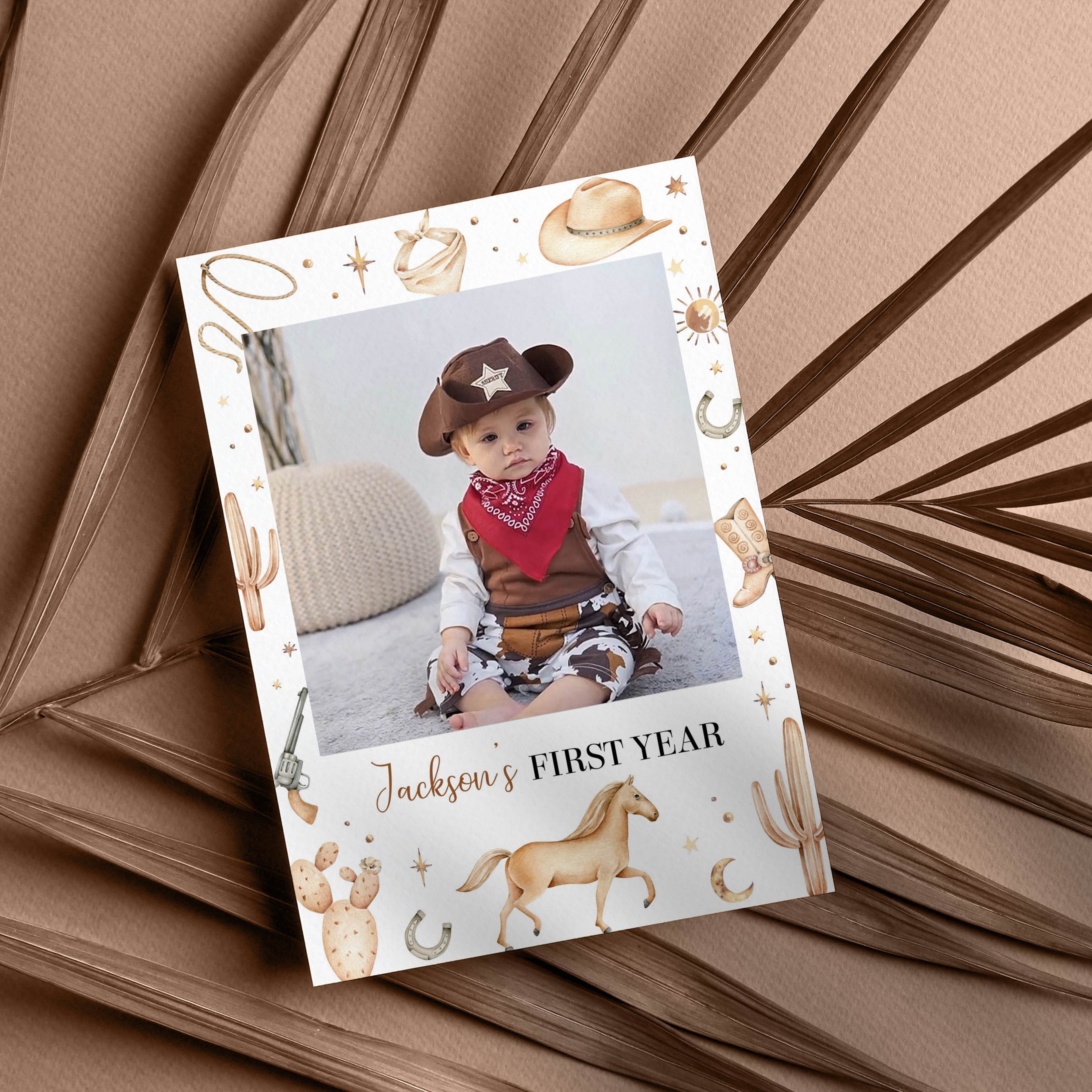 My First Rodeo Birthday Photo Banner Cowboy 1st Birthday - Etsy