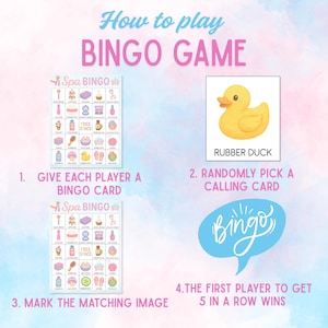 Spa Bingo Game Printable, Spa Party Game for Girls, Self Care Bingo ...