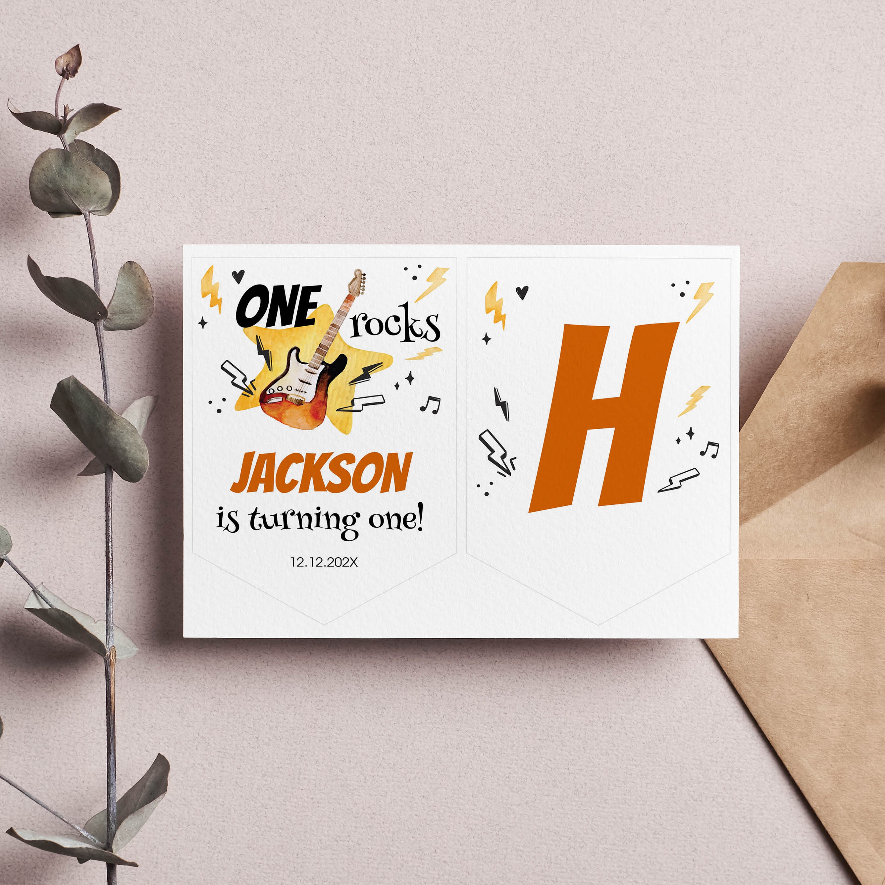 Editable One Rocks Birthday Banner Rock Birthday Party - Etsy