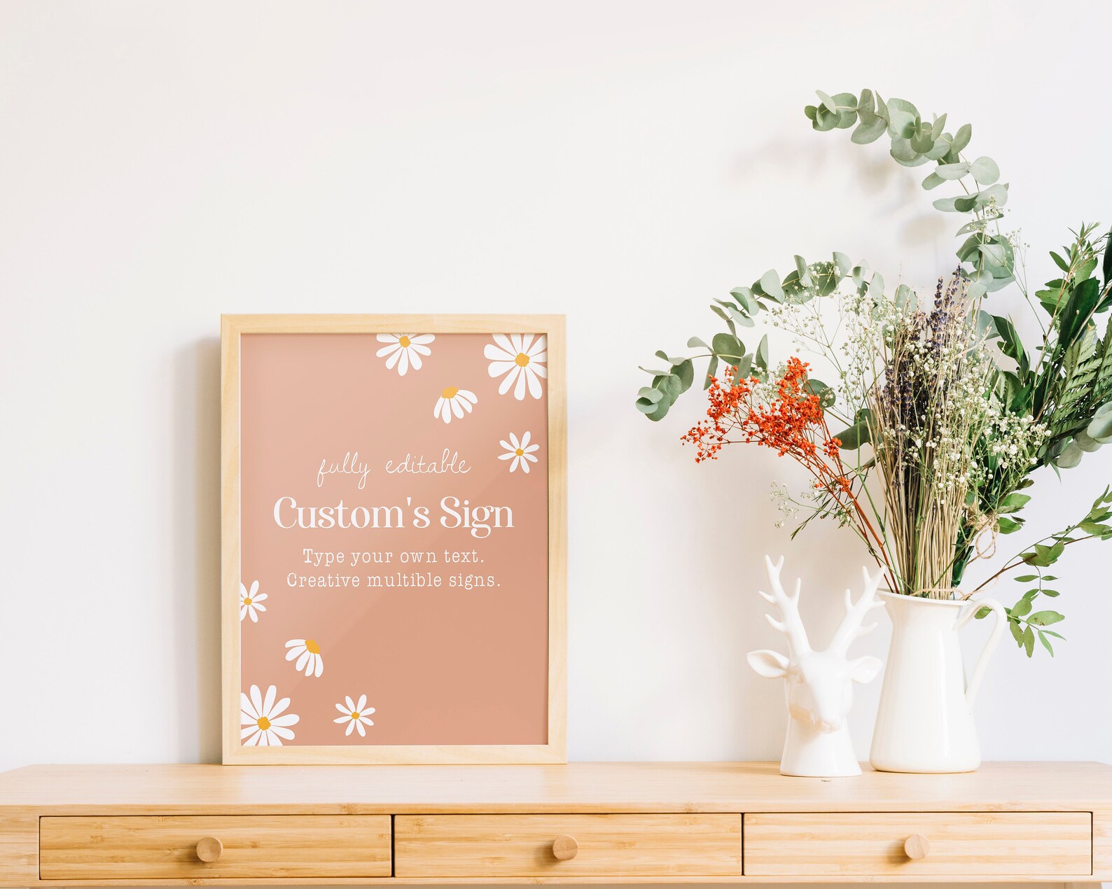 EDITABLE Daisy Birthday Party Sign Daisy Custom Sign Daisy - Etsy