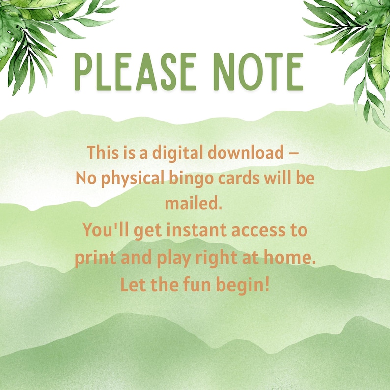Jungle Bingo Game Printable, Safari Animal Bingo Set for Kids Party ...