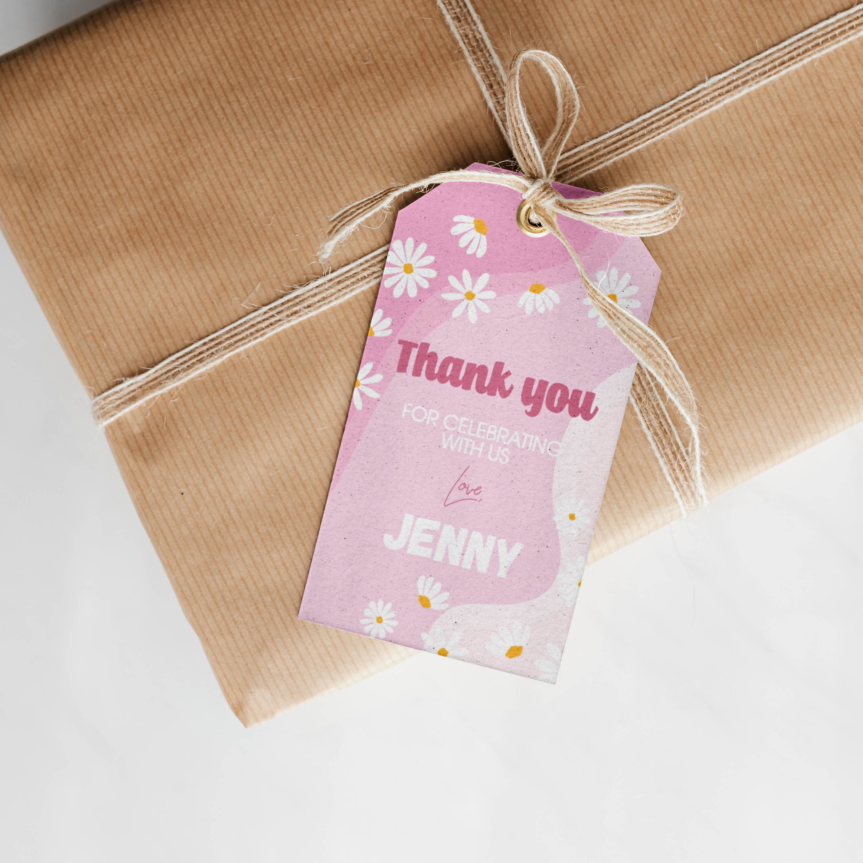 EDITABLE Daisy Birthday Thank You Tag Daisy Birthday Party | Etsy