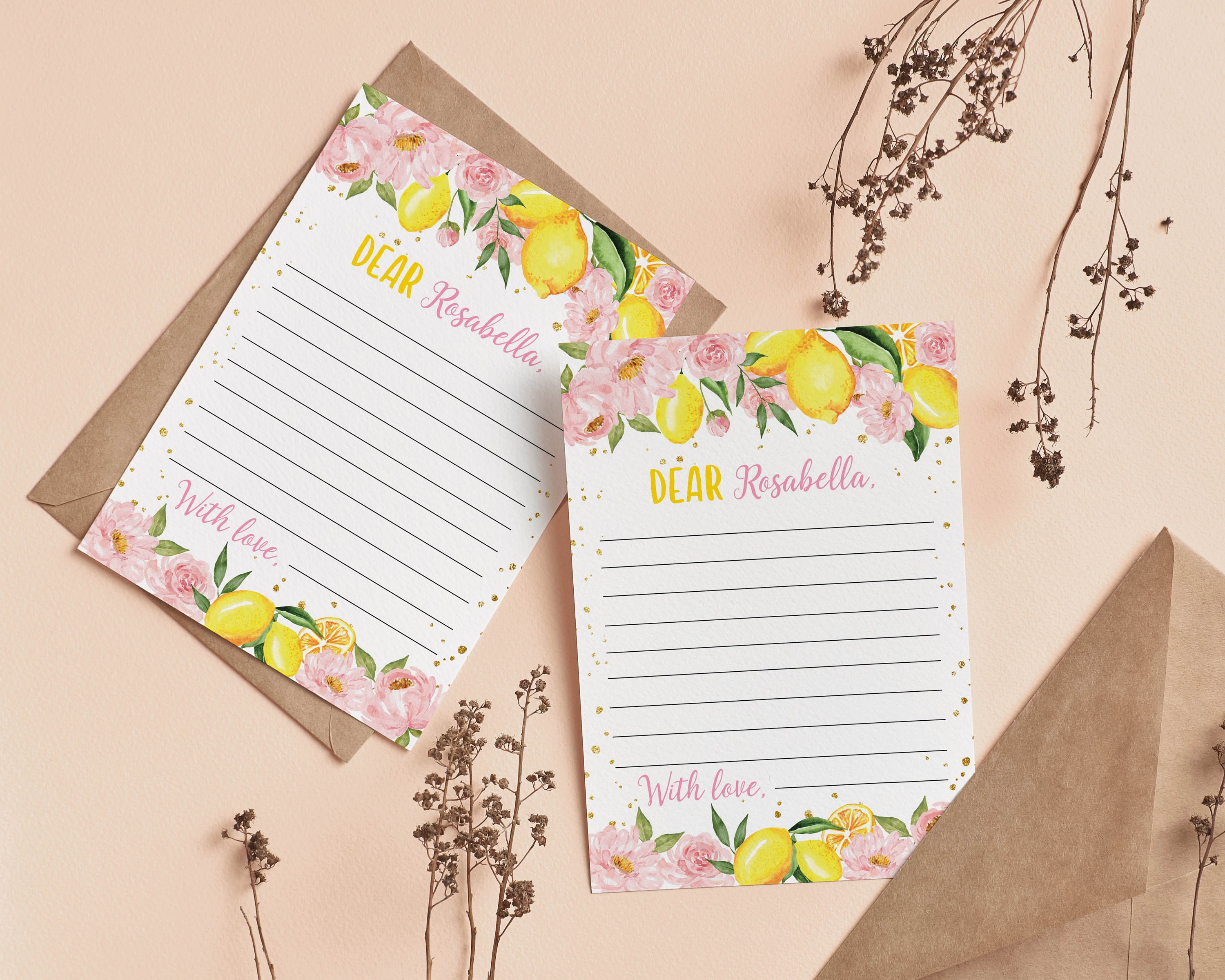 EDITABLE Lemonade Time Capsule Template Summer Birthday Time - Etsy