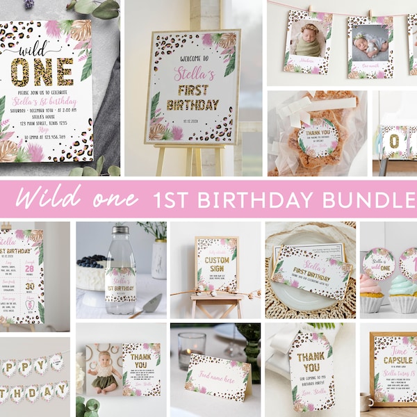 Wild One Birthday Bundle - Etsy
