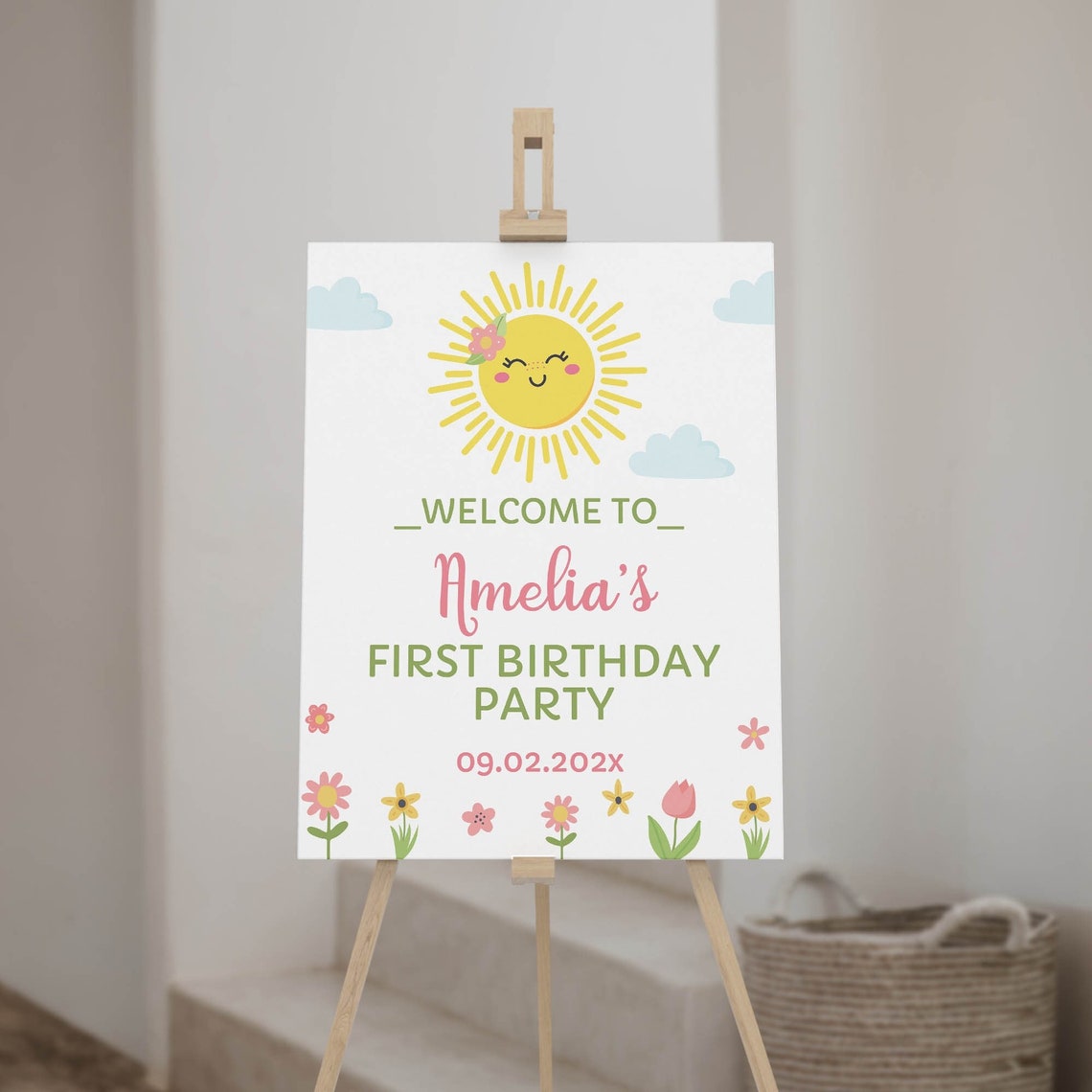 EDITABLE Sunshine Welcome Sign Sunshine Birthday Party Sign - Etsy