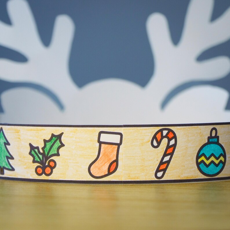 Printable Reindeer Hat Craft | DIY Christmas Activity | Instant ...