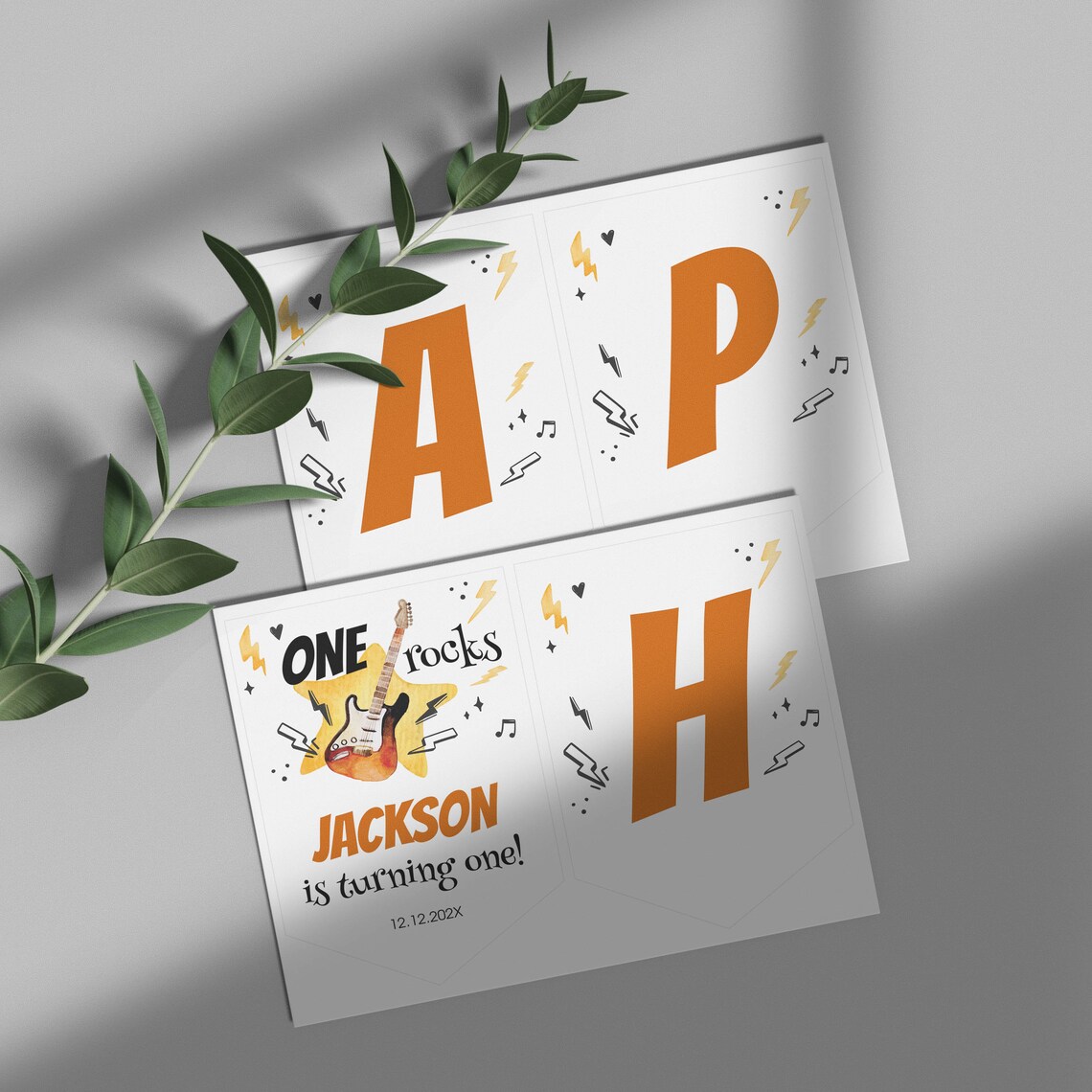 Editable One Rocks Birthday Banner Rock Birthday Party - Etsy