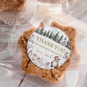 EDITABLE Winter Onederland Thank You Tag, Winter 1st Birthday Favor ...