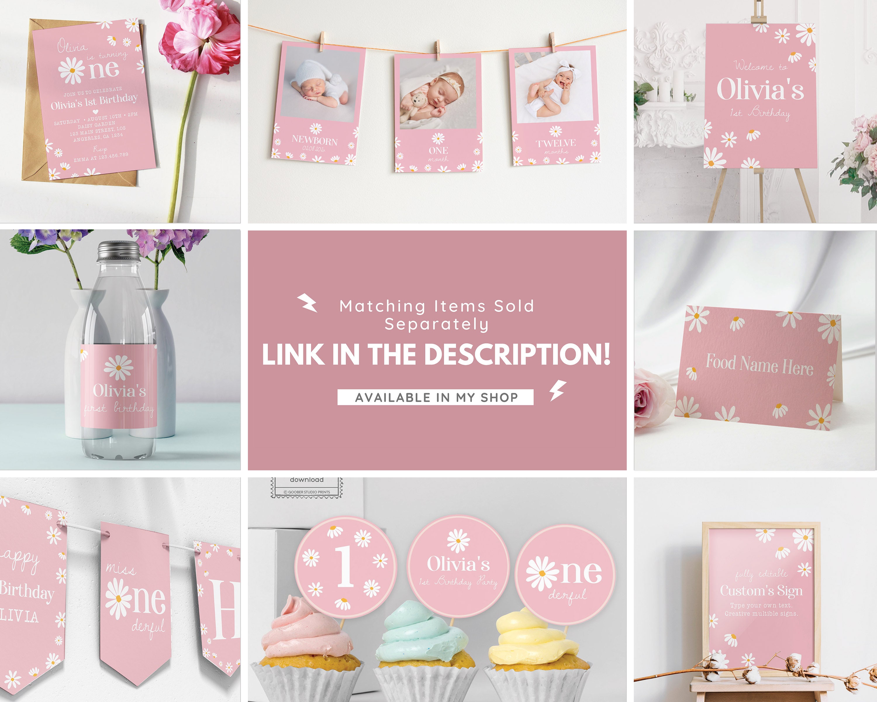 EDITABLE Daisy Birthday Party Gable Gift Box Label Retro - Etsy