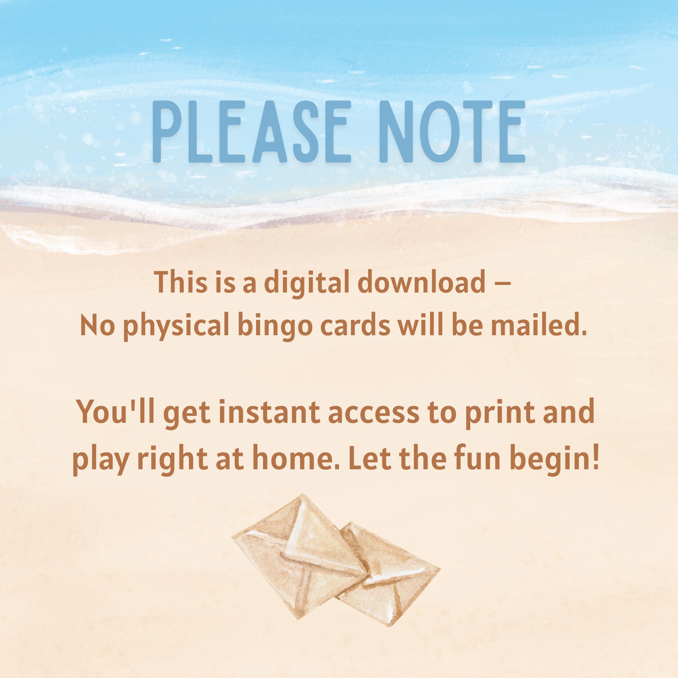 Aloha Bingo Game Printable, Hawaiian Bingo Cards, Tropical Party ...