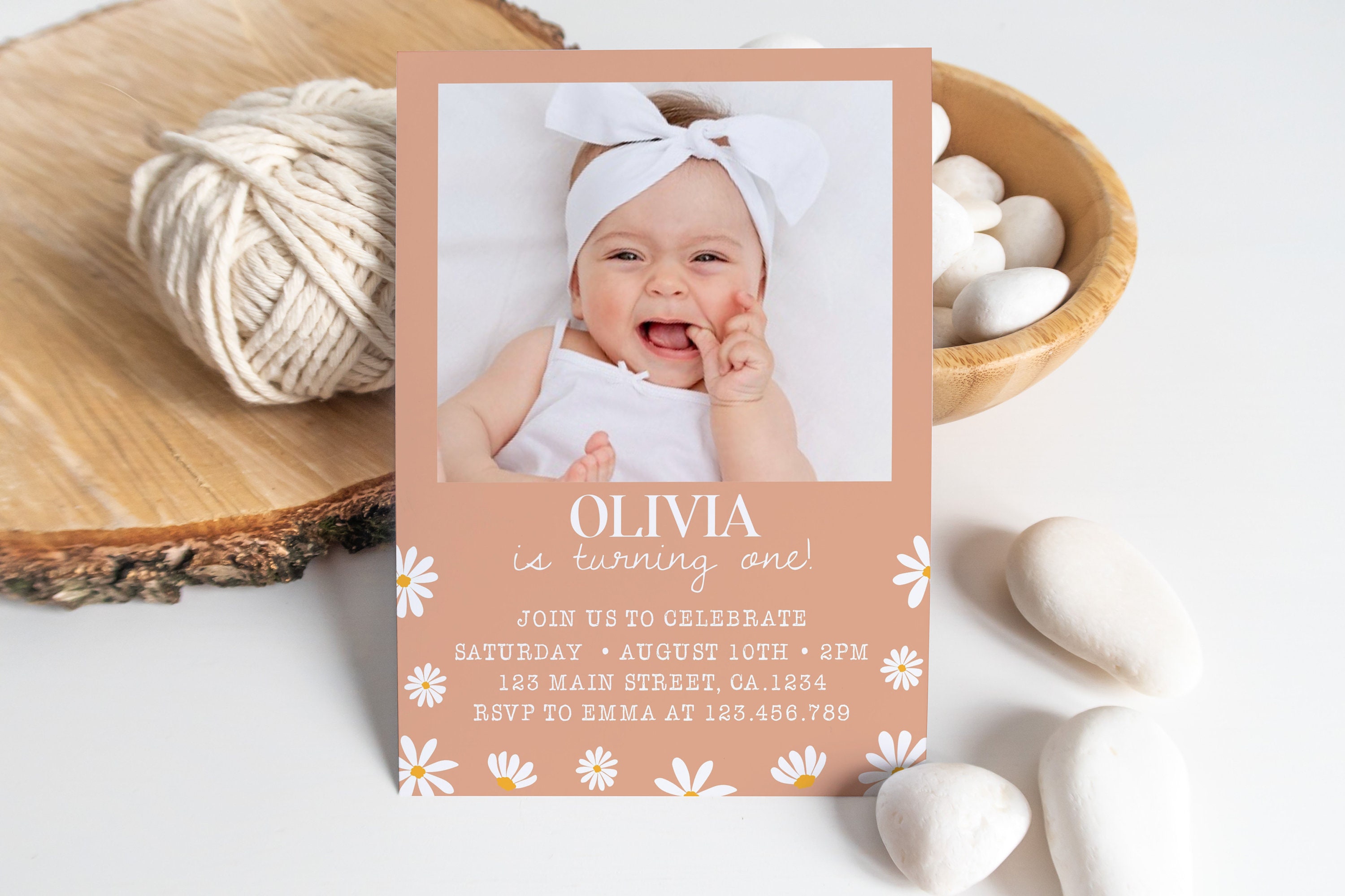 Daisy Invitation Template Free