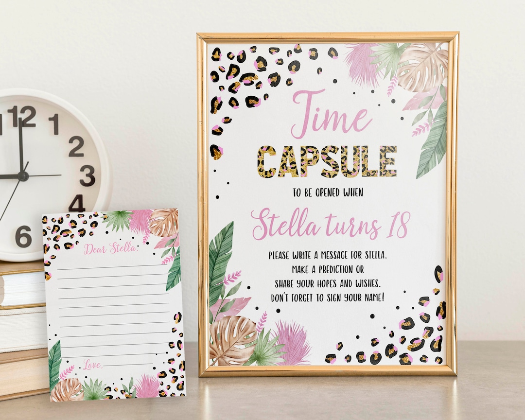 Plantilla EDITABLE de cápsula del tiempo del 1er cumpleaños - Etsy España