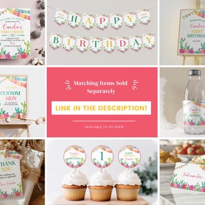 EDITABLE Fiesta First Birthday Milestone Sign, Mexican Milestone Photo ...