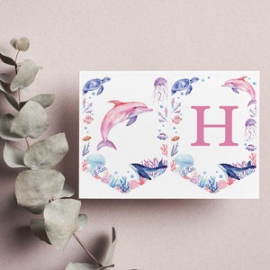 Editable Under the Sea Birthday Banner, Oneder the Sea Happy Birthday ...