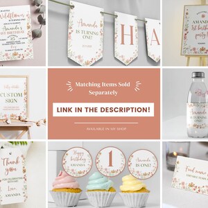 EDITABLE Wildflower Custom Sign Personalized Boho Floral - Etsy