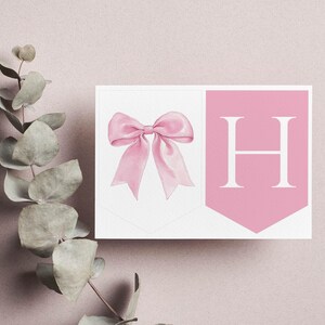 Editable Pink Bow Birthday Banner, Blush Pink Party Decor Banner, 1st ...