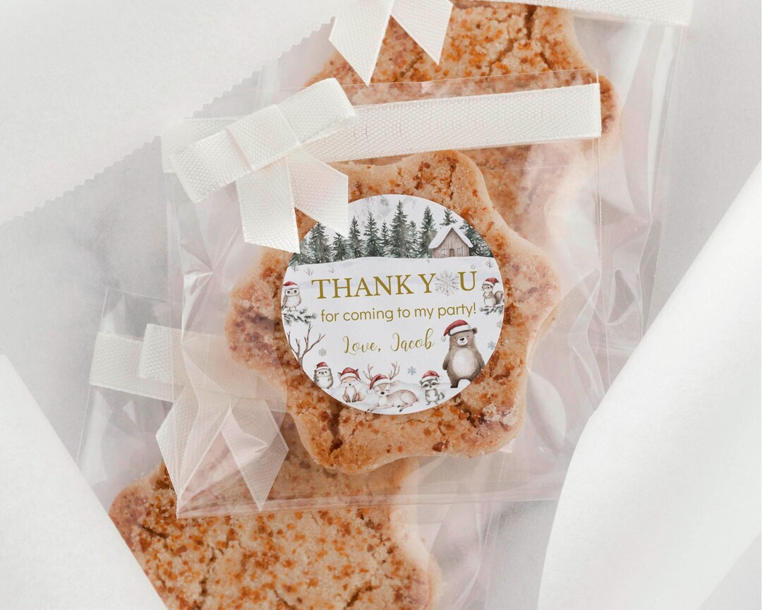 EDITABLE Winter Onederland Thank You Tag, Winter 1st Birthday Favor ...