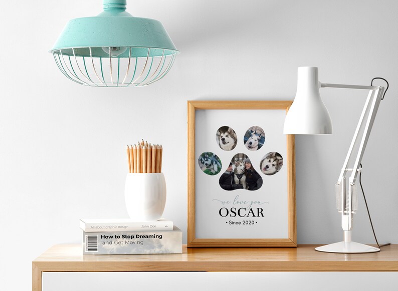 Editable Dog Photo Collage, Dog Photo Gift, Dog Photo Frame, Pet Photo ...