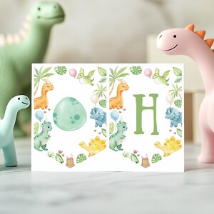 Editable Dinosaur Birthday Banner, Dino Happy Birthday Banner, Dinosaur ...