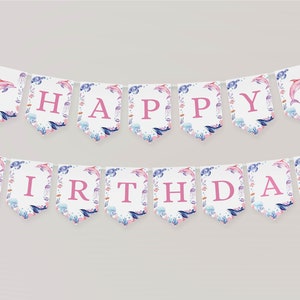 Editable Under the Sea Birthday Banner, Oneder the Sea Happy Birthday ...