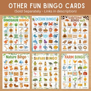 Dinosaur Bingo Game | Dinosaur Birthday Bingo Cards | Fun Dinosaur ...