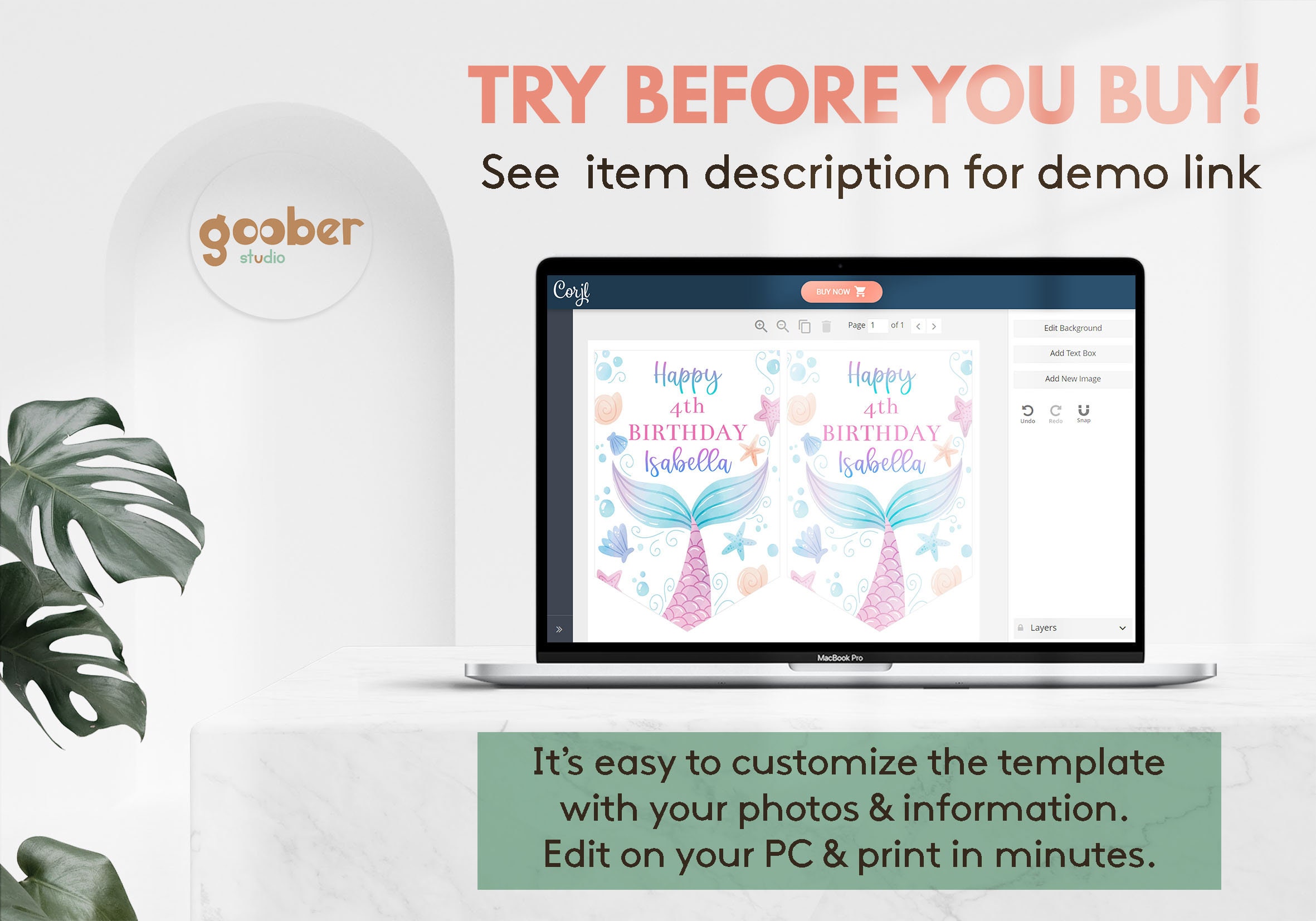 Editable Mermaid Banner Mermaid Birthday Banner Mermaid | Etsy