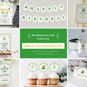 EDITABLE Lucky One Birthday Thank You Tag, Lucky One Birthday Favor ...
