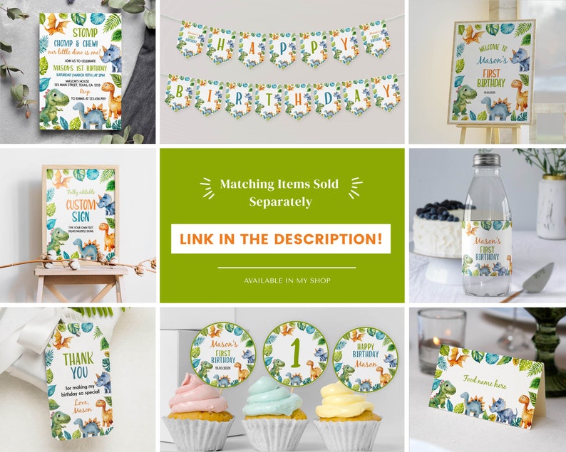 EDITABLE Dinosaur Birthday Party Gable Gift Box Label, Dinosaur Party ...