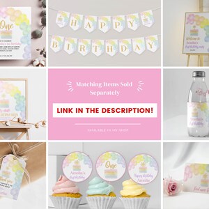 EDITABLE Pastel Rainbow Favor Tags, Pastel Thank You Tag, Pastel ...