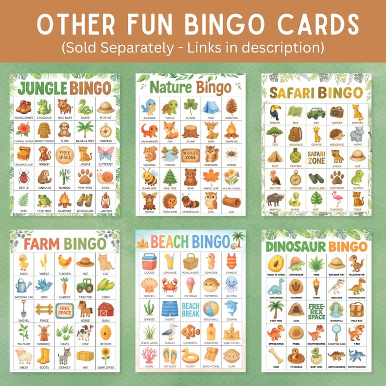 Bug Bingo Game Printable for Kids, Insect Bingo Cards for Classroom ...