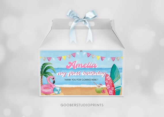 Beach Party Box Templates