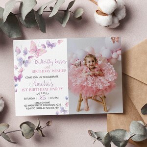 EDITABLE Butterfly Birthday Invitation Flutter by Butterfly - Etsy