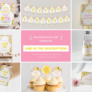 EDITABLE Lemonade Party Chocolate Wrapper, Lemonade 1st Birthday Candy ...