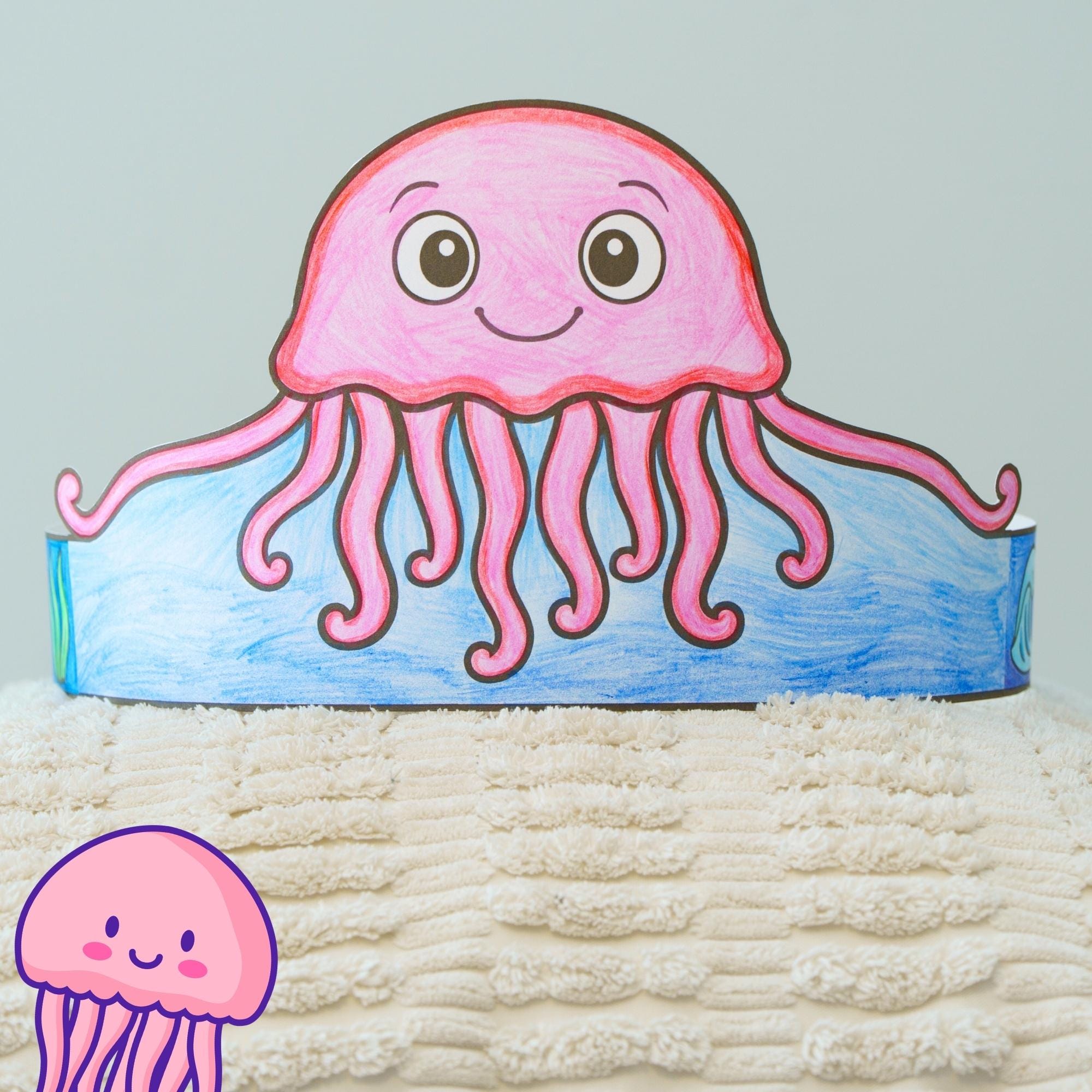 3 Ocean Party Hats Pack | Under the Sea Birthday Party Activity | Ocean ...