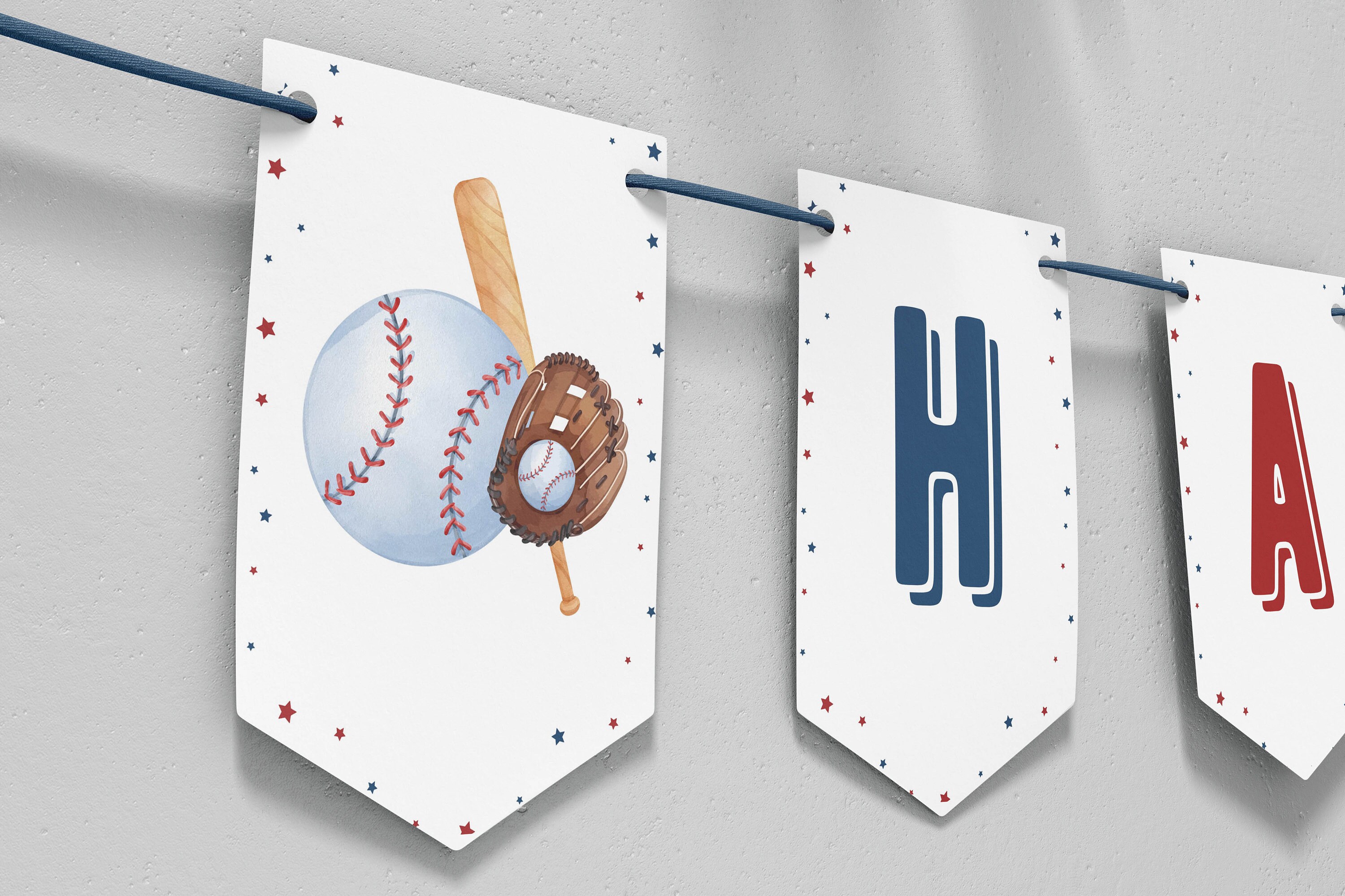 Editable Baseball Birthday Banner Sports Birthday Banner - Etsy