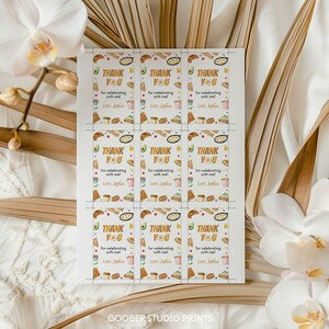EDITABLE Brunch Birthday Favor Tag, Breakfast Birthday Party Thank You ...