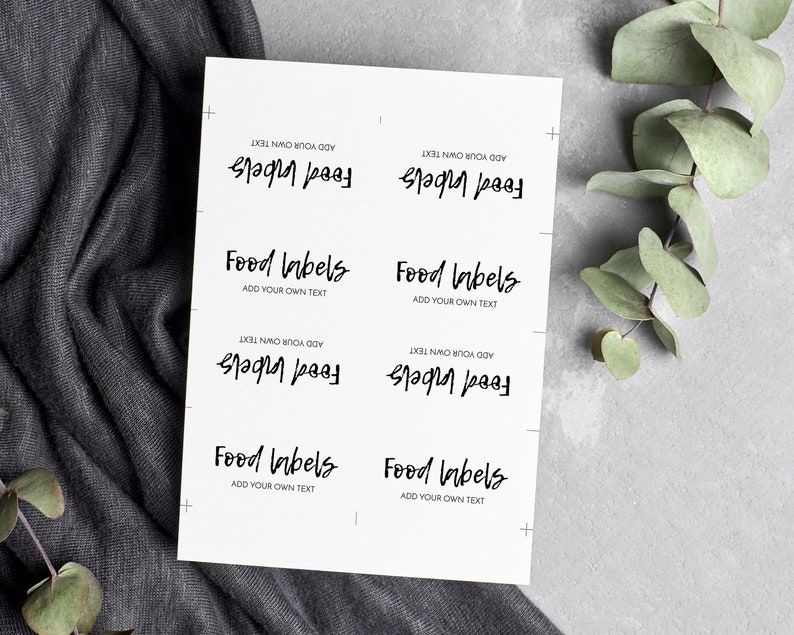 EDITABLE Minimal Food Tent Card Modern Food Name Card Simple - Etsy