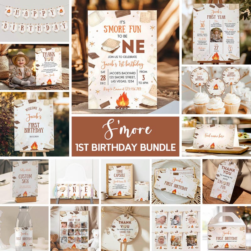 Smores Invitation - Etsy