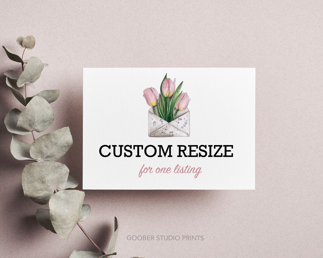 Custom Resize, Customize Service Add On - Etsy