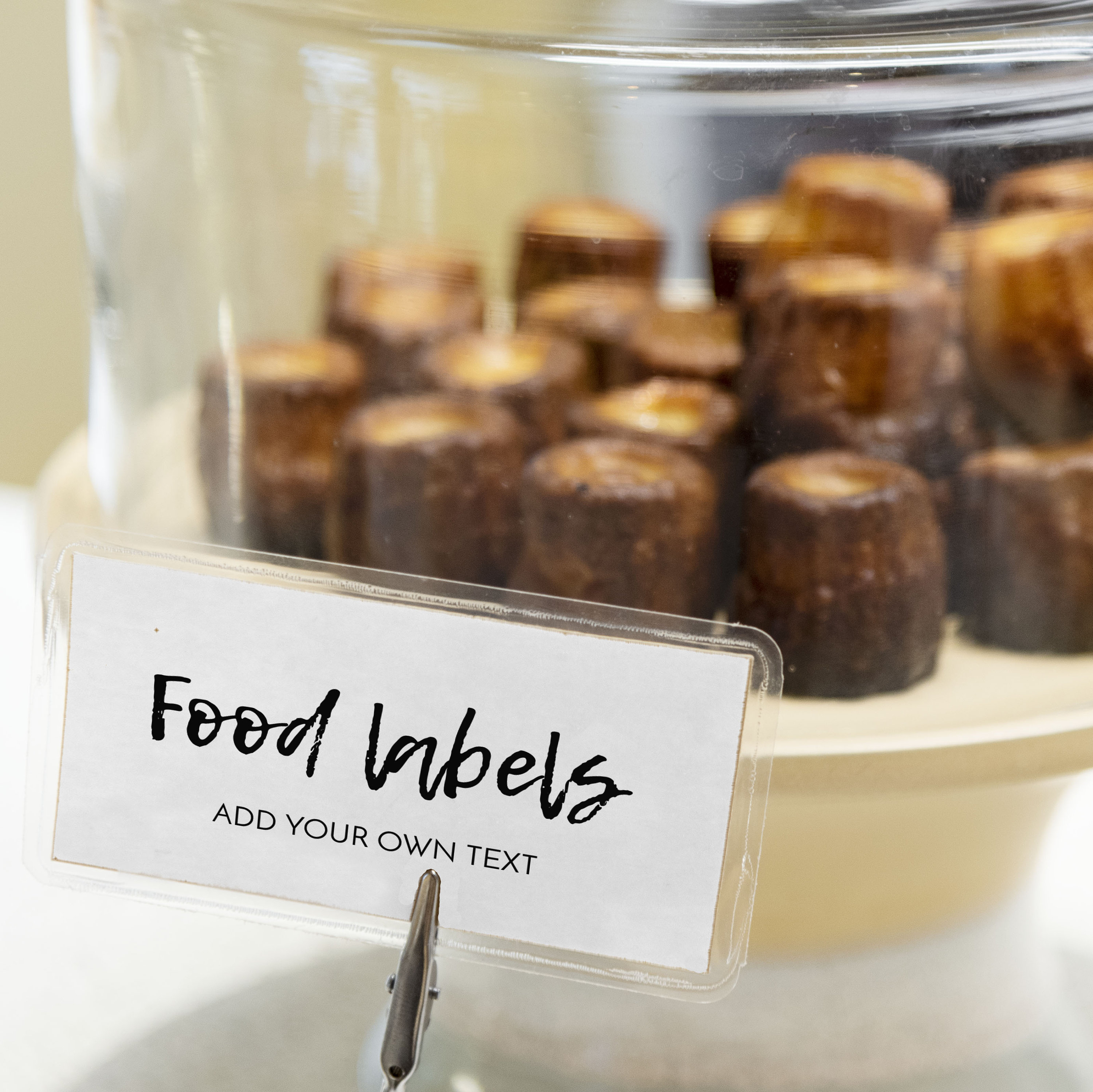 EDITABLE Minimal Food Tent Card Modern Food Name Card Simple - Etsy